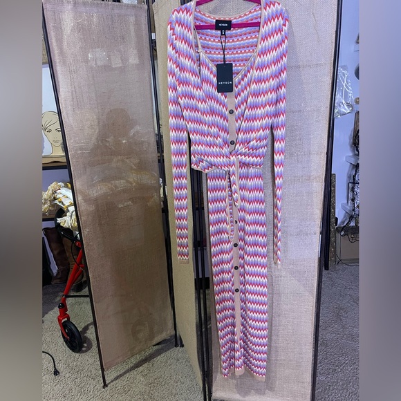 heyson | Dresses | 72 Heyson Chevron Pattern 2pc Dress Set Size S ...